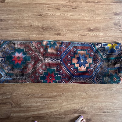 Red Runner Rug, Hallway Rug , Ethnic Rug , Boho Rug , Vintage Rug ...