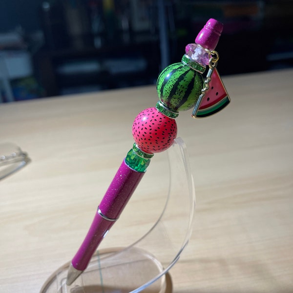 Watermelon Beaded Pen - Etsy