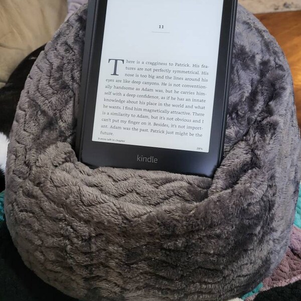 Large Book Pouf, Kindle Pillow, iPad Tablet Stand, Gift for Book Lover ...