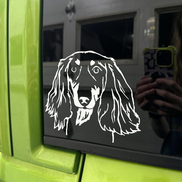 Custom Pet Portrait Decal, Dog Decal, Dog Car Decal, Cat Decal, Pet ...