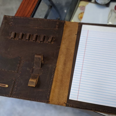 Monogrammed Leather Index Card Holder, 3 X 5 Index Card Case ...