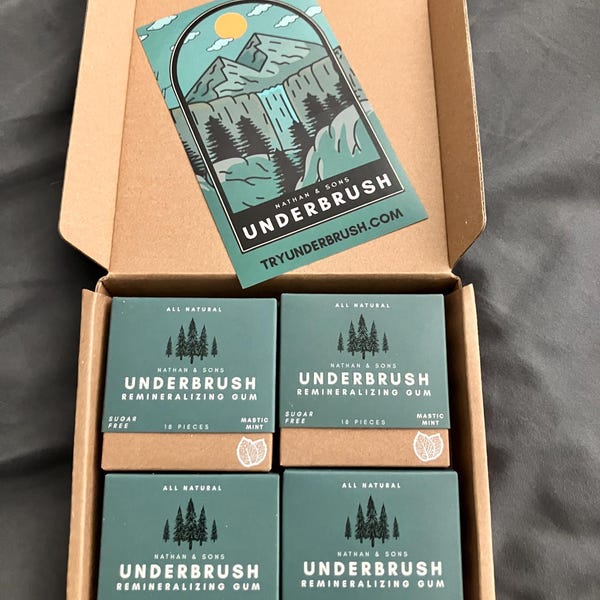 OFFICIAL Nathan & Sons - Underbrush Gum - MASTIC MINT Remineralizing ...