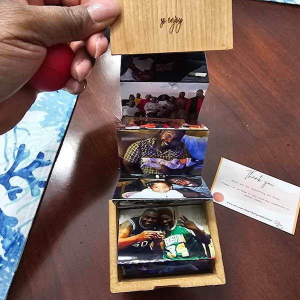 Custom Handmade Photo Pull-out Gift Box Anniversary Gift for Couples ...