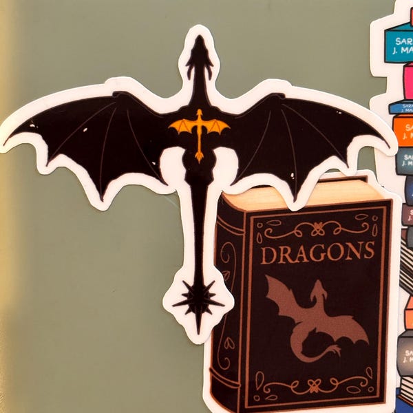 Sticker Fourth Wing Fantasy Sticker Bookish Sticker Booktok Gift for ...