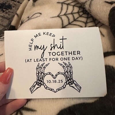 Skull Bridesmaid Proposal Cards Til Death Do Us Part Maid of Honor Best ...