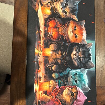 Commander Cat Playmat MTG Cat Playmat Gathering Playmat TCG RPG ...