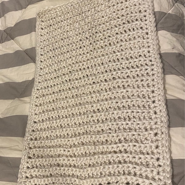 Bulky Q Hook Crochet Blanket PATTERN, Thick and Weighty Afghan, Easy ...