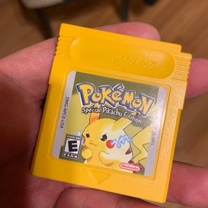 Gameboy Labels Yellow Pikachu Version Replacement Label Decal - Etsy