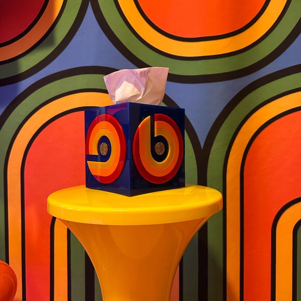 Mid Century Modern Tissue Box Cover modline Design Retro Style Tissue ...