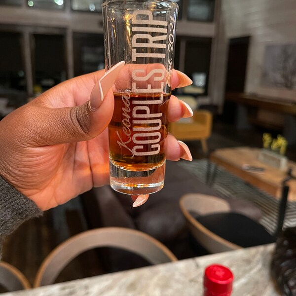 Custom Laser Engrave Tall Shot Glasses, SHIPS FAST, Etched Shot Glass ...