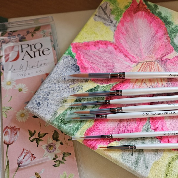 Watercolour Flower Painting Brush Set | Blooms Paintbrush Bundle | Pro ...
