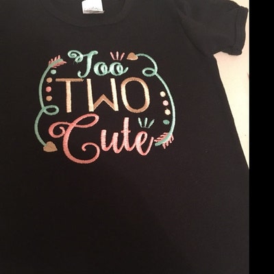 Too Two Cute Second Digital Machine Embroidery Design 4 Sizes, 2nd ...