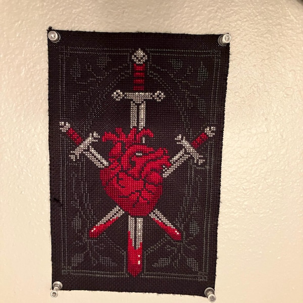 Sin Gothic Cross Stitch Pattern Art Nouveau Cross Stitch Victorian ...