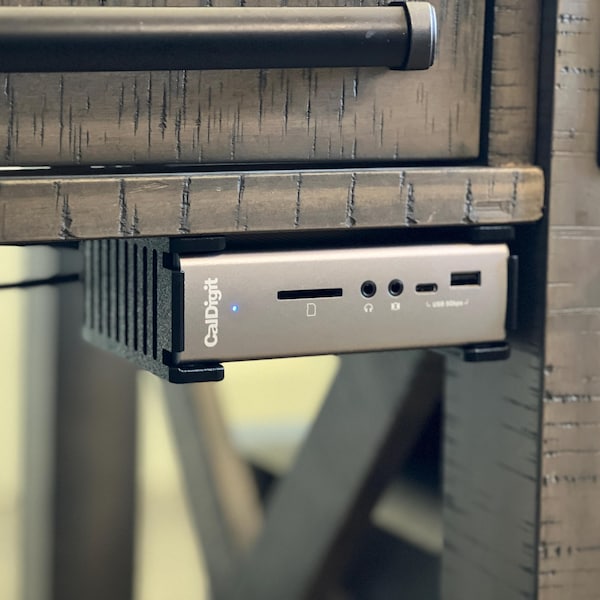 Under Desk or Wall Mount for Caldigit TS3 Plus Dock With Mounting ...