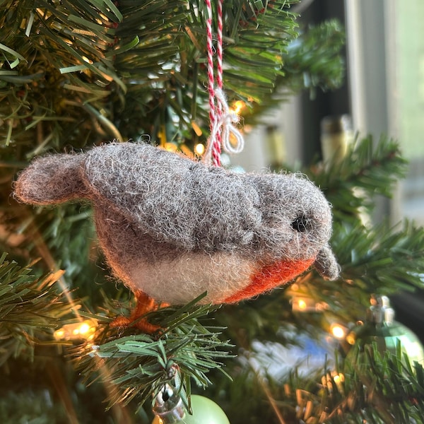 Tufted Bird Christmas Ornament - Fair Trade Robin Handmade in Nepal - Etsy