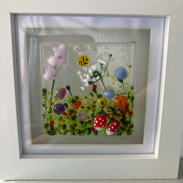 Christmas Tree Decoration Made in Fused Glass With 2 Robins - Etsy UK