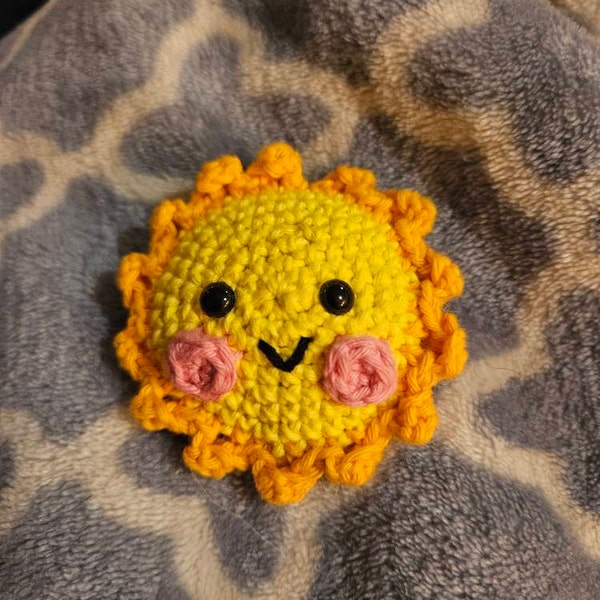 Sun Keychain Crochet Pattern, Crochet Sun, Amigurumi Pattern, Crochet ...