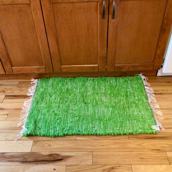 Western Bluebird, a Rag Rug, Handwoven, Hand Dyed and Made Especially ...