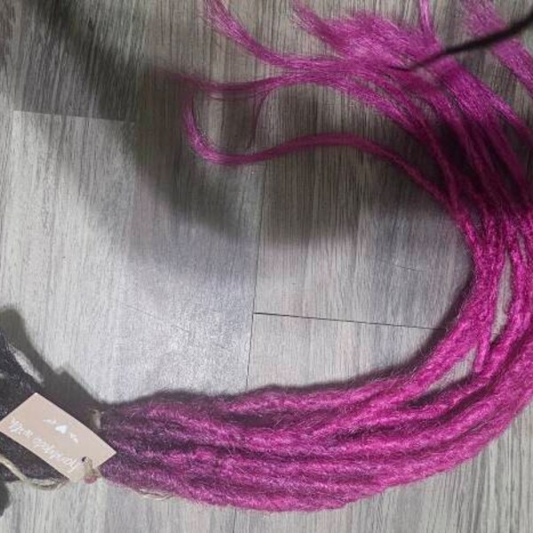 Synthetic Dreads Crochet Dark Gray Double or Single Ended Dreadlock ...