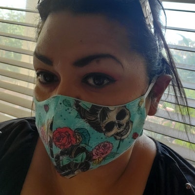 Audrey Hepburn Fabric, Hollywood Skulls, Floral Skulls, Cotton by the ...