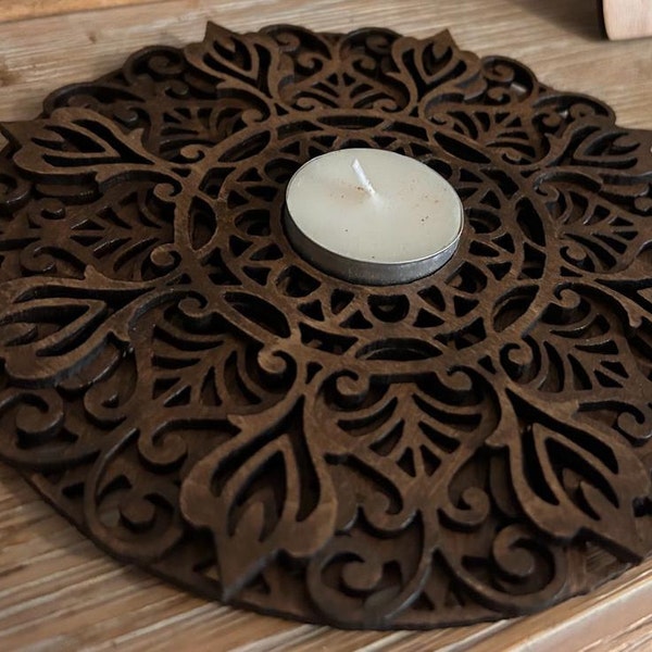 Regenartica Laser Cut Home Decor Steampunk/ Boho Wall Art With Led's - Etsy