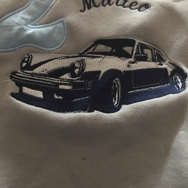 Embroidery Designs Car Porsche 911 Convertible 2006 Minimalist ...