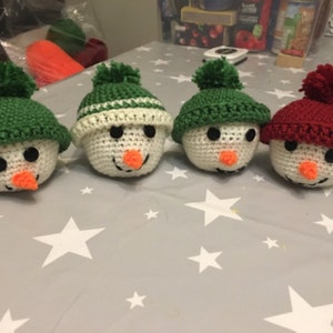 Chocolate Orange Snowman Crochet Pattern - Etsy