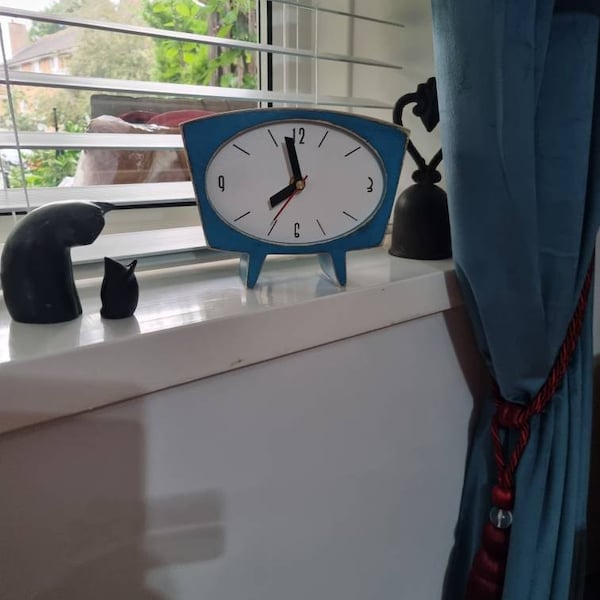 Red Desk Wood Organizer, Desktop Organizer Set, Office Accessories for ...