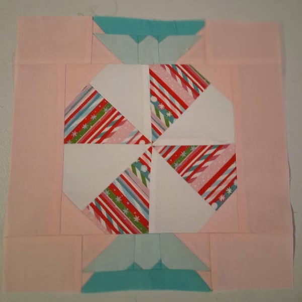 Christmas Peppermint Candy Quilt Block PDF Pattern - Includes ...