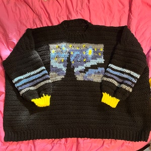 Starry Night Sweater Crochet Pattern - Etsy