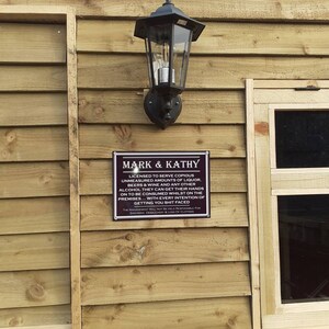 Personalised Licensee Aluminium Metal Sign Customised With - Etsy UK