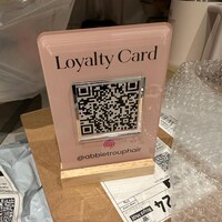 Mini QR Display Sign - Etsy