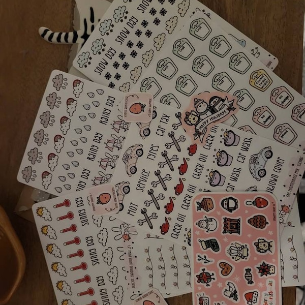 42 Cute Pencil Stickers - Planner Sticker Sheet SSC3009 - Etsy