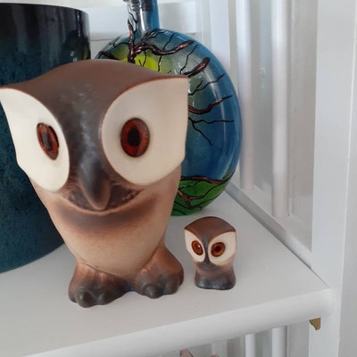 California Stoneware by Suzi Vintage Mid Century Handmade Artware OWL ...