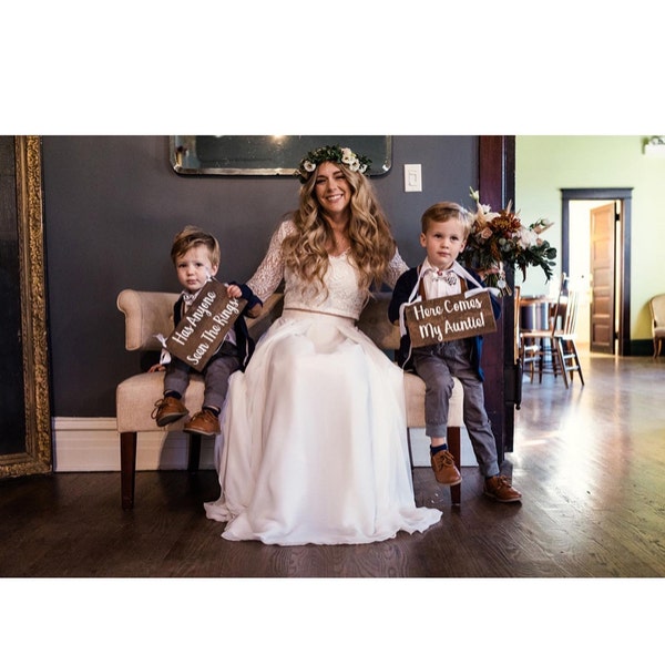Custom Ring Bearer Signs/ringbearer Sign/flower Girl Sign/wedding ...