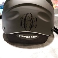 Equestrian Helmet Monogram - Etsy
