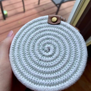 Natural Cotton Rope Coasters - Etsy