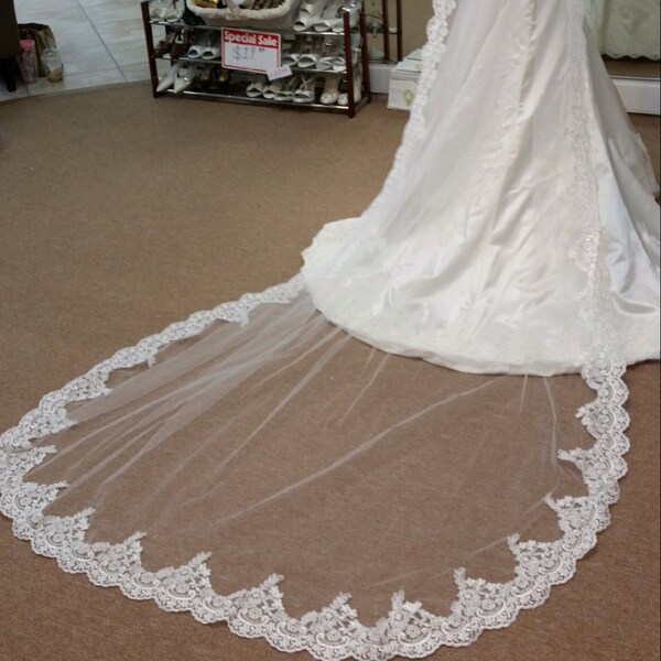 Gorgeous Lace Veil - Etsy