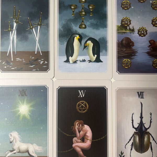 Anima Mundi Tarot Deck, 78 Card Deck With Guide Book, Nature Deck, Occult Divination Card Sold ...