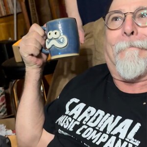 Ug Chug Face Jug. Easily Annoyed Kitchen Jar. Black. Handmade Stoneware ...