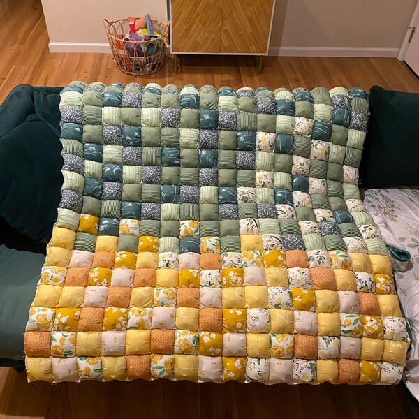 An Afternoon in June Curated Bundle | Green Gold Floral Quilt Bundle ...