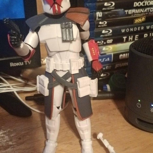 Animated Spec Ops Phase 1 Clone Trooper Head (1:12 Scale) Black Series ...
