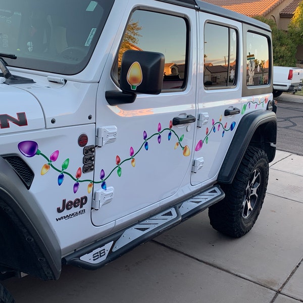 75 Christmas Lights Sticker Sheet -graphics for Windows, Cars or Trucks ...