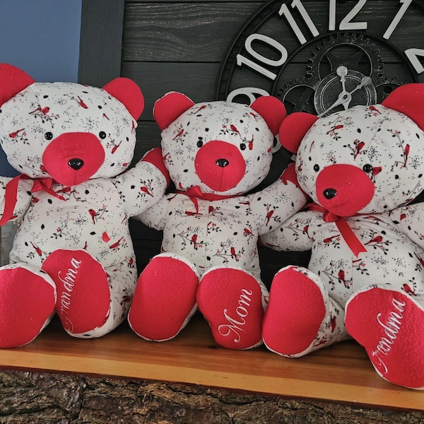 Memory Bear Pattern, Keepsake Bear Sewing Pattern, Teddy Bear, Stuffed ...