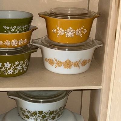 Corningware Blue Corn Flower Pattern Casserole Baking Dishes Mini to ...