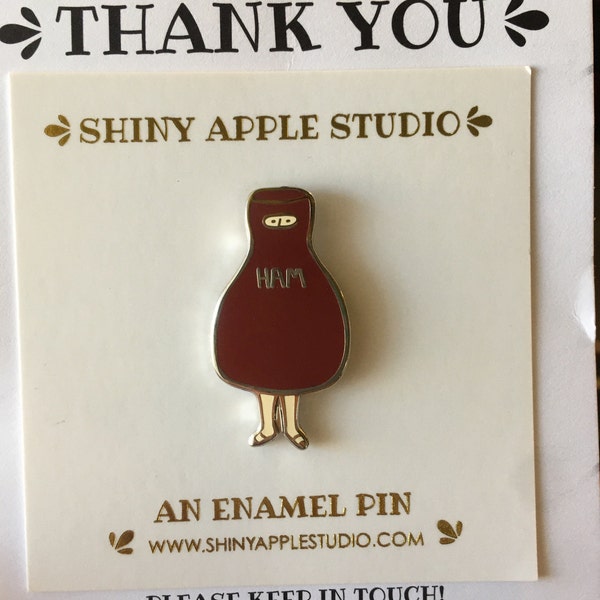 Scout's Ham Costume Enamel Pin - Literary Lapel Pin // Hard Enamel Pin ...