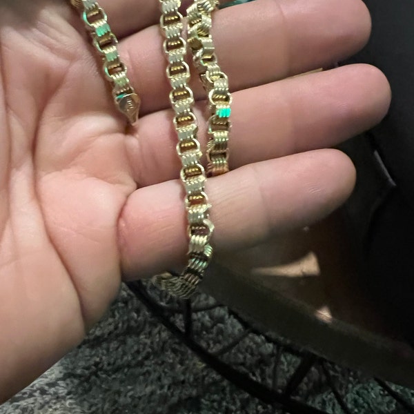 10k Yellow Gold 100 Dollar Bill Charm Pendant 3.5 Inch Necklace Chain ...