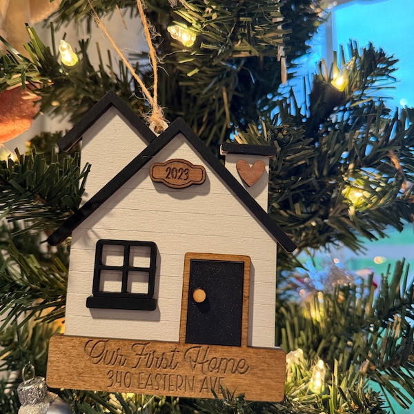 Our First Home Christmas Ornament, Personalized Christmas Ornament, New ...