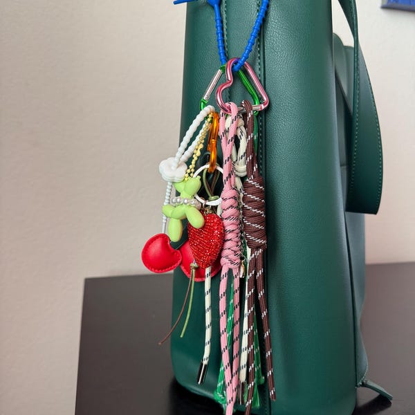 Custom Letter Rope Bag Charms,stylish Bag Charm,y2k Rope Purese Charm ...