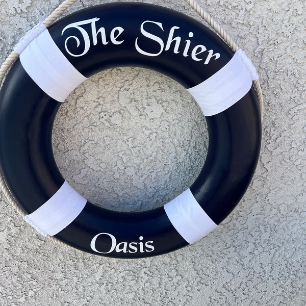 Custom Life Ring Nautical Decor | Custom Life Ring | Gift for Sailor ...